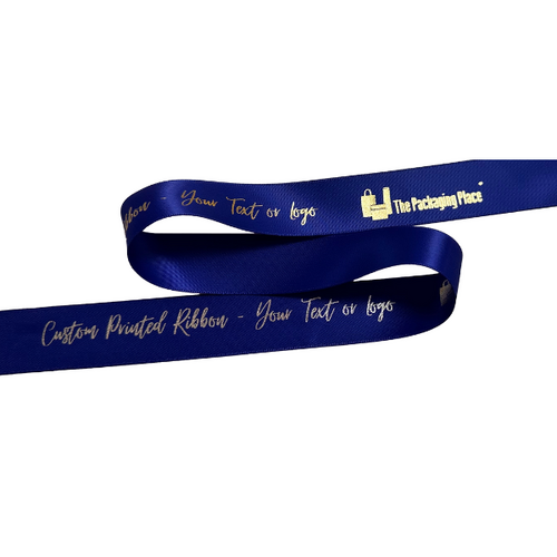 CUSTOM PRINTED Double Sided Satin Ribbon 9mm Torrid Orange 91m